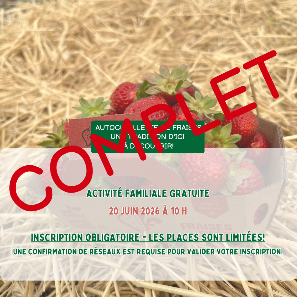 COMPLET – Autocueillette de fraises | Réseaux